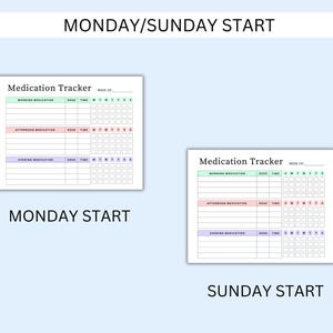 Medication Tracker. Medication Chart. Medication Log. Supplements ...