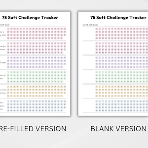 EDITABLE 75 Soft Challenge Tracker Bundle Printable, Daily 75 Soft ...