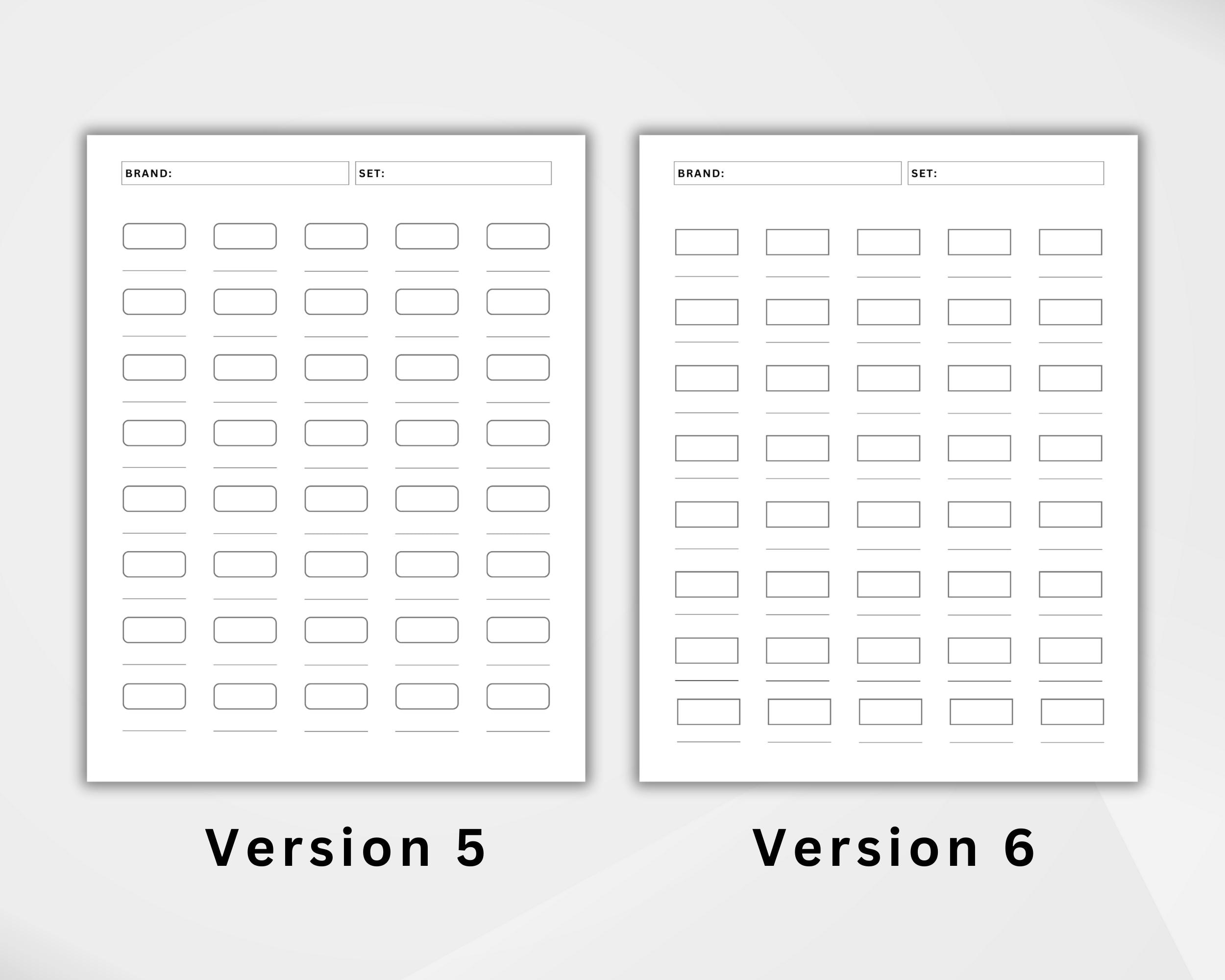 Color Swatch Chart Printable Blank Color Chart Color Swatch Template ...