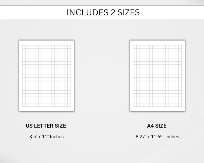 Graph Paper Bundle. Printable Graph Grid Paper. Dot Grid Paper. Digital ...