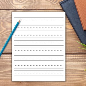 Handwriting Paper Printable, Handwriting Practice Paper, Lined Writing ...