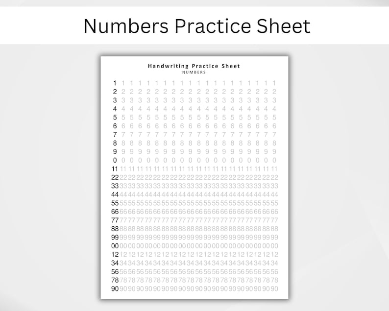 PRINTABLE Handwriting Practice Sheets. Alphabet Writing Practice. ABC ...