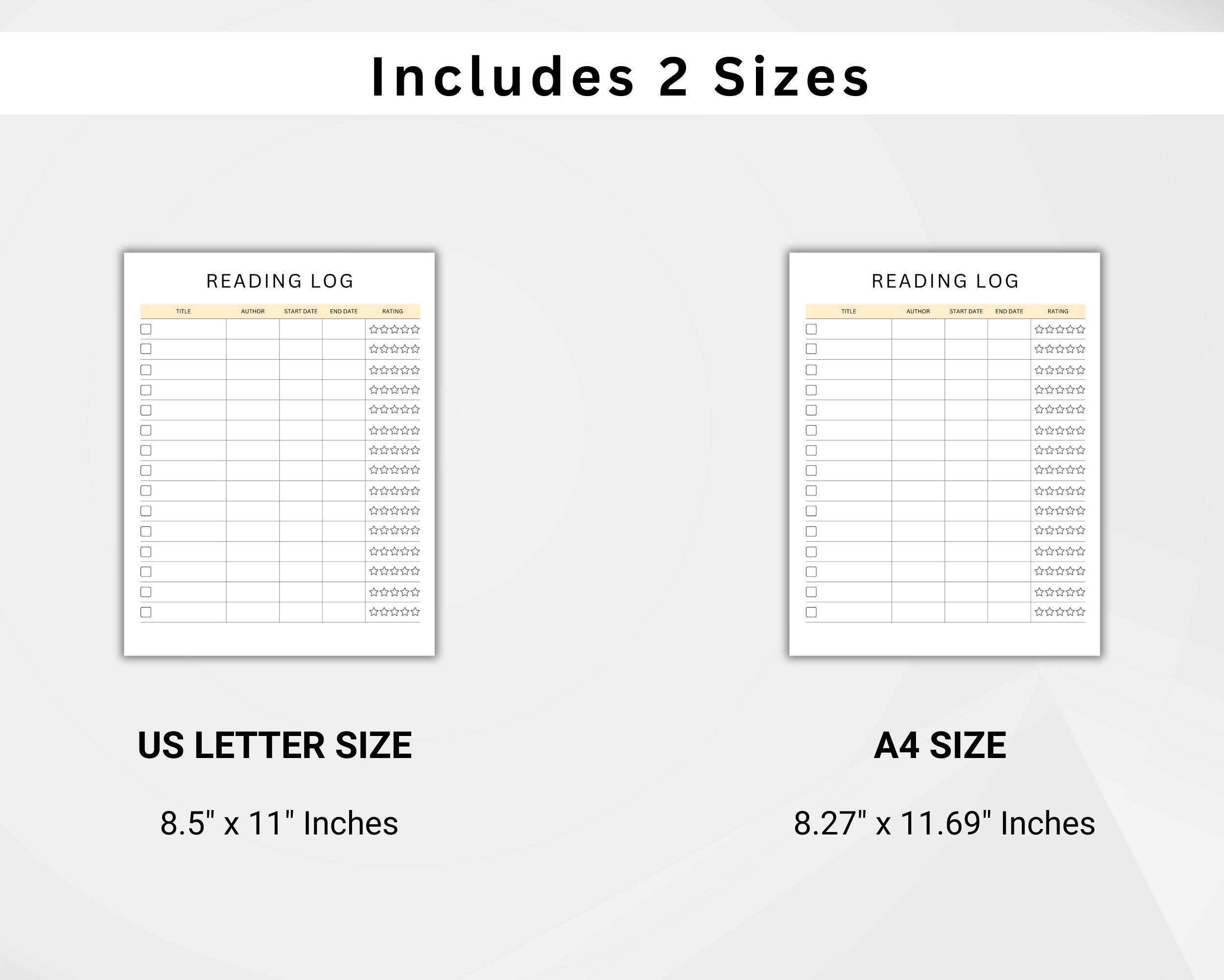 Reading Log Printable. Reading Tracker. Books to Read. Book Log. Book ...