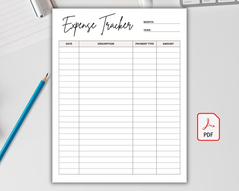 Printable Expense Tracker | Budget Planner PDF | Daily & Monthly ...