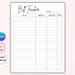 Editable Bill Tracker. Monthly Bill Log. Bill Planner. Bill Payment ...