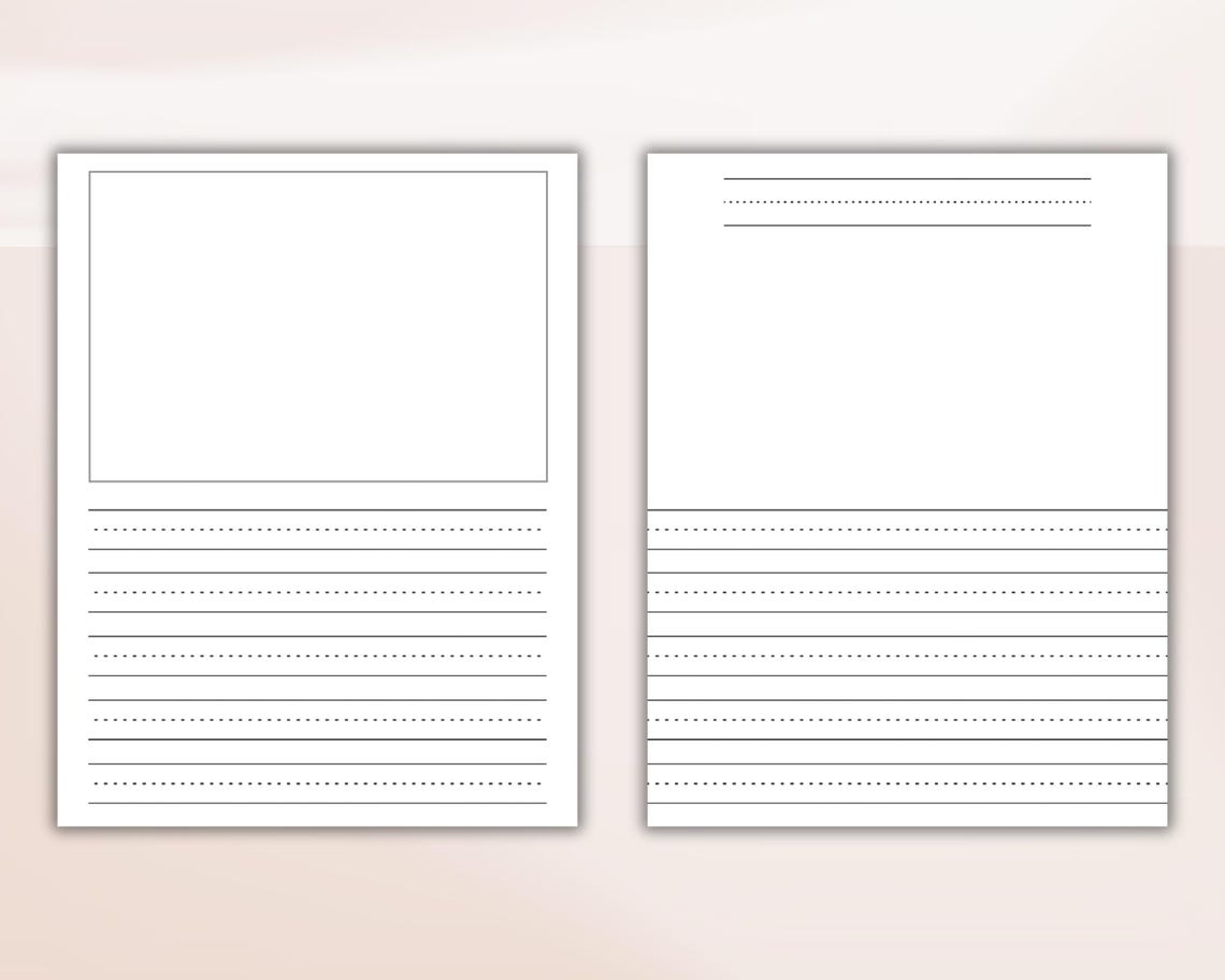Handwriting Paper Printable, Handwriting Practice Paper, Lined Writing ...