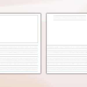 Handwriting Paper Printable, Handwriting Practice Paper, Lined Writing ...