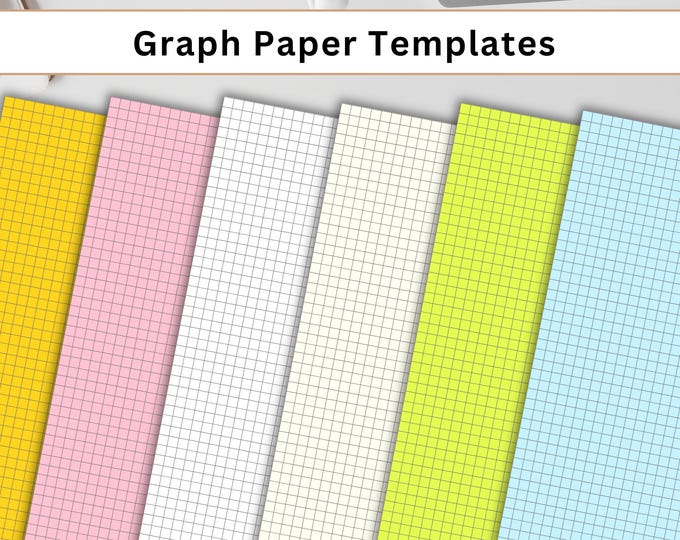 Graph Paper Templates. Printable Graph Grid Paper. Digital Graph Paper ...