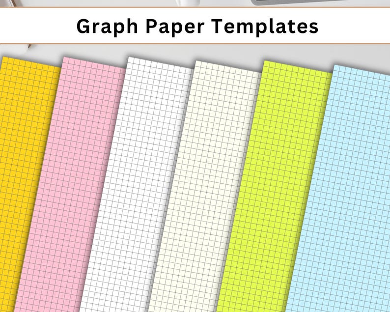 Graph Paper Template Printable. Printable Graph Grid Paper. Digital ...