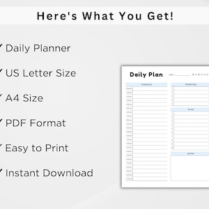 24 Hour Daily Planner Printable. Hourly Planner Undated. Time Blocking ...