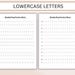 Printable Print Handwriting Worksheets. Uppercase, Lowercase Alphabet ...