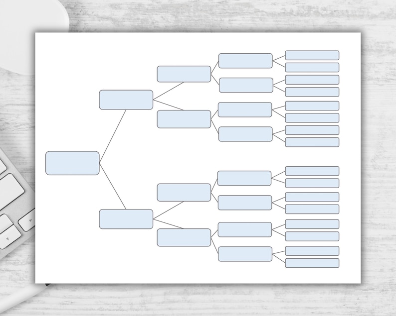 5 Generations - Family Tree Chart. Printable Family Tree Templates ...