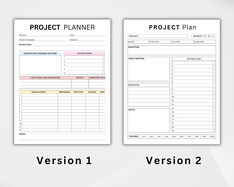 4 Project Planner. Project Timeline Tracker. Project Management for ...