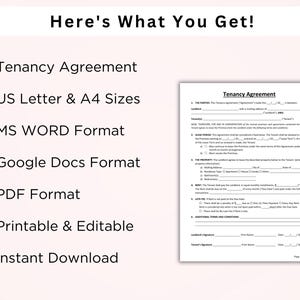 Printable Tenancy Agreement. Rental Agreement. Simple Tenancy Agreement ...