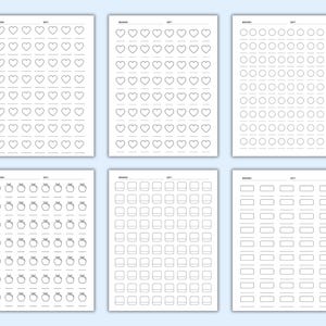 Printable Coloring Swatch Chart. Marker Color Sheet. Color Palette ...