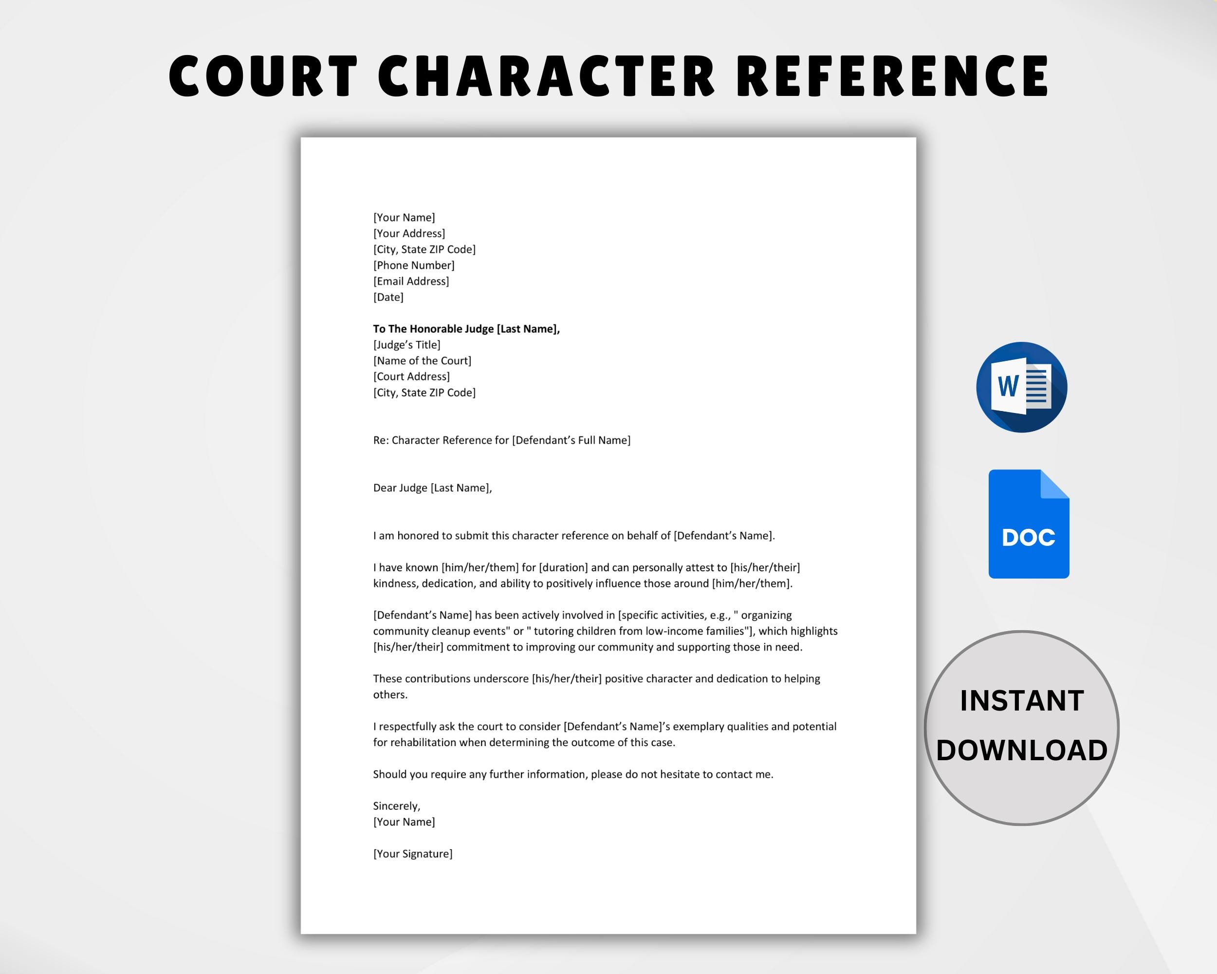 Court Letter Format Letter To Court From Employer Driving Ban Template