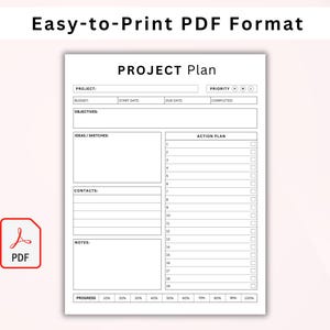Project Management Tool for Small Business, Project Planner, Task Tracker, To-do List Template ...