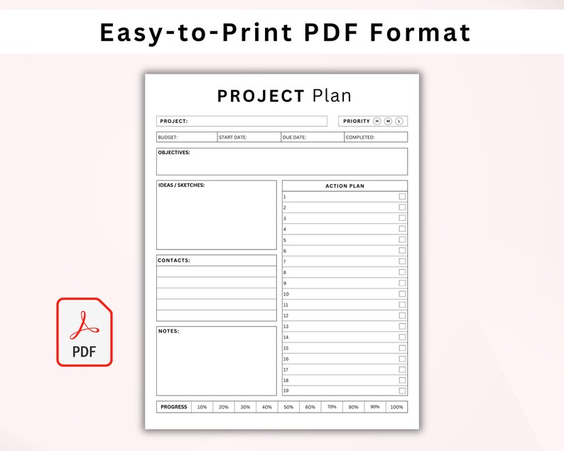 Project Management Tool for Small Business, Project Planner, Task ...