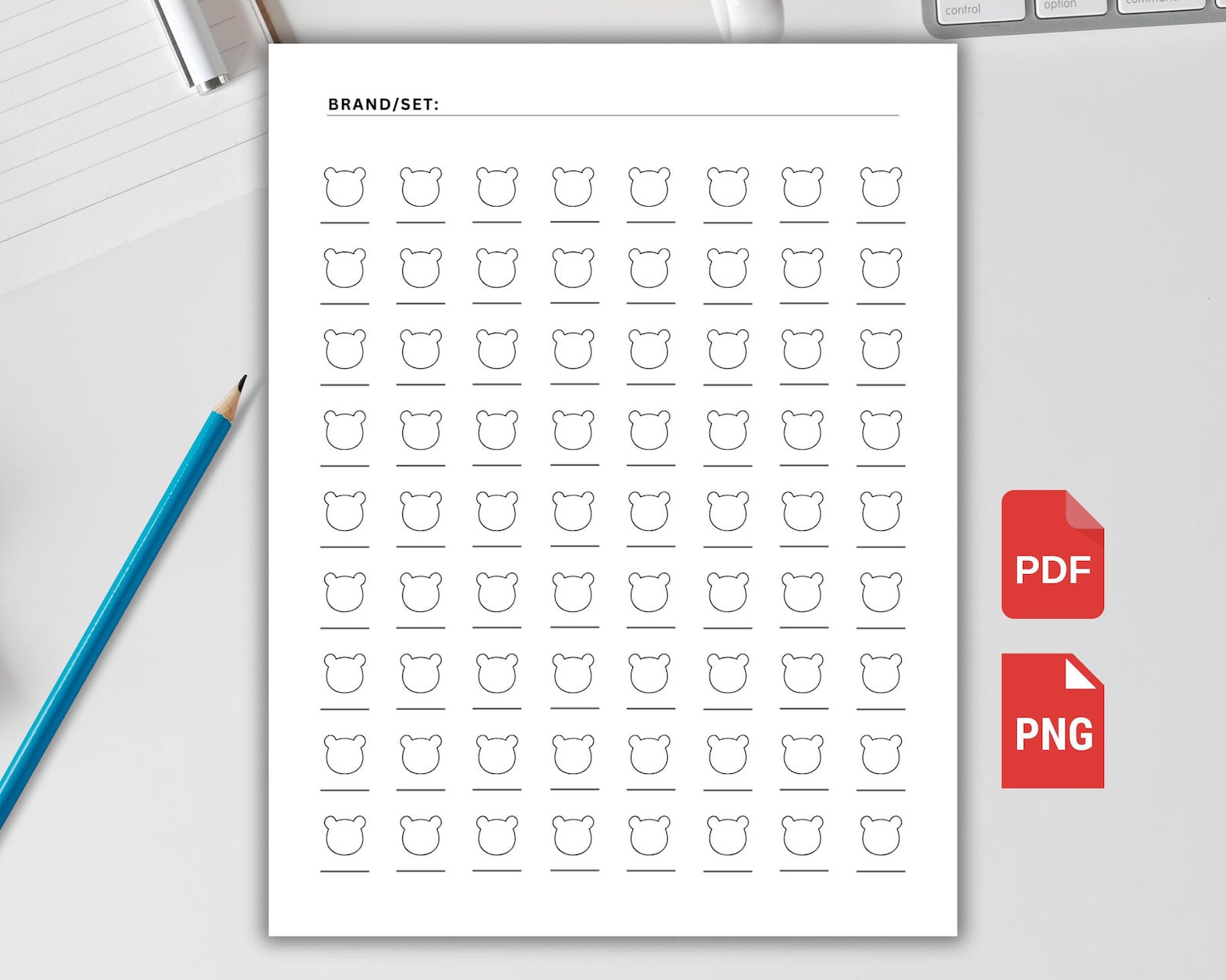 Printable Coloring Swatch Chart. Marker Color Sheet. Color Palette ...
