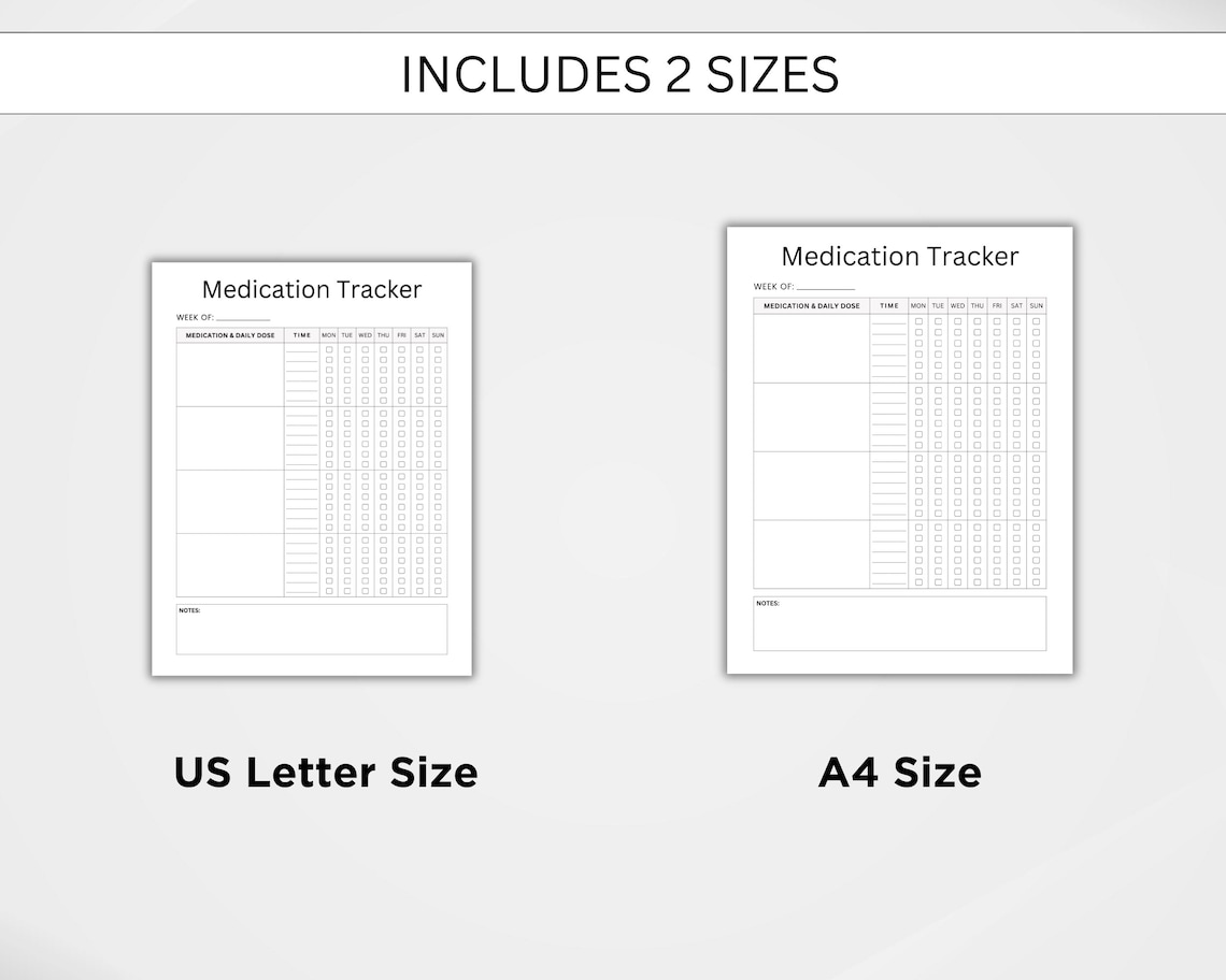 Printable Medication Log. Medication Tracker. Medication Intake ...