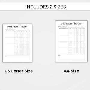 Printable Medication Log. Medication Tracker. Medication Intake ...