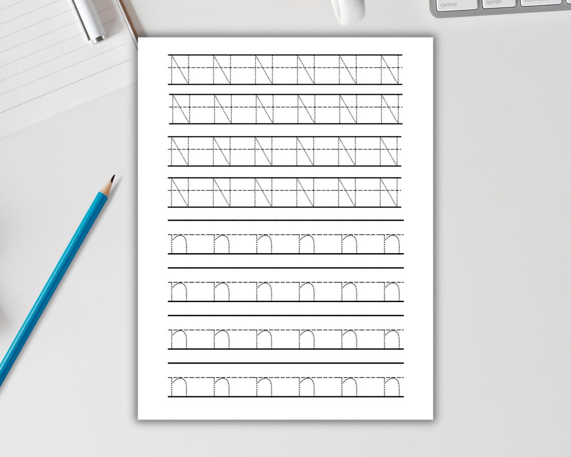 Printable Alphabet & Number Tracing Sheet Handwriting Practice Number ...