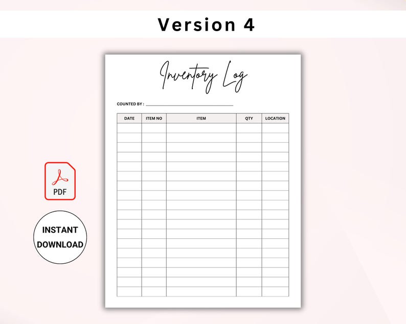 5 Inventory Tracker Bundle. Business Product Inventory List. Inventory ...