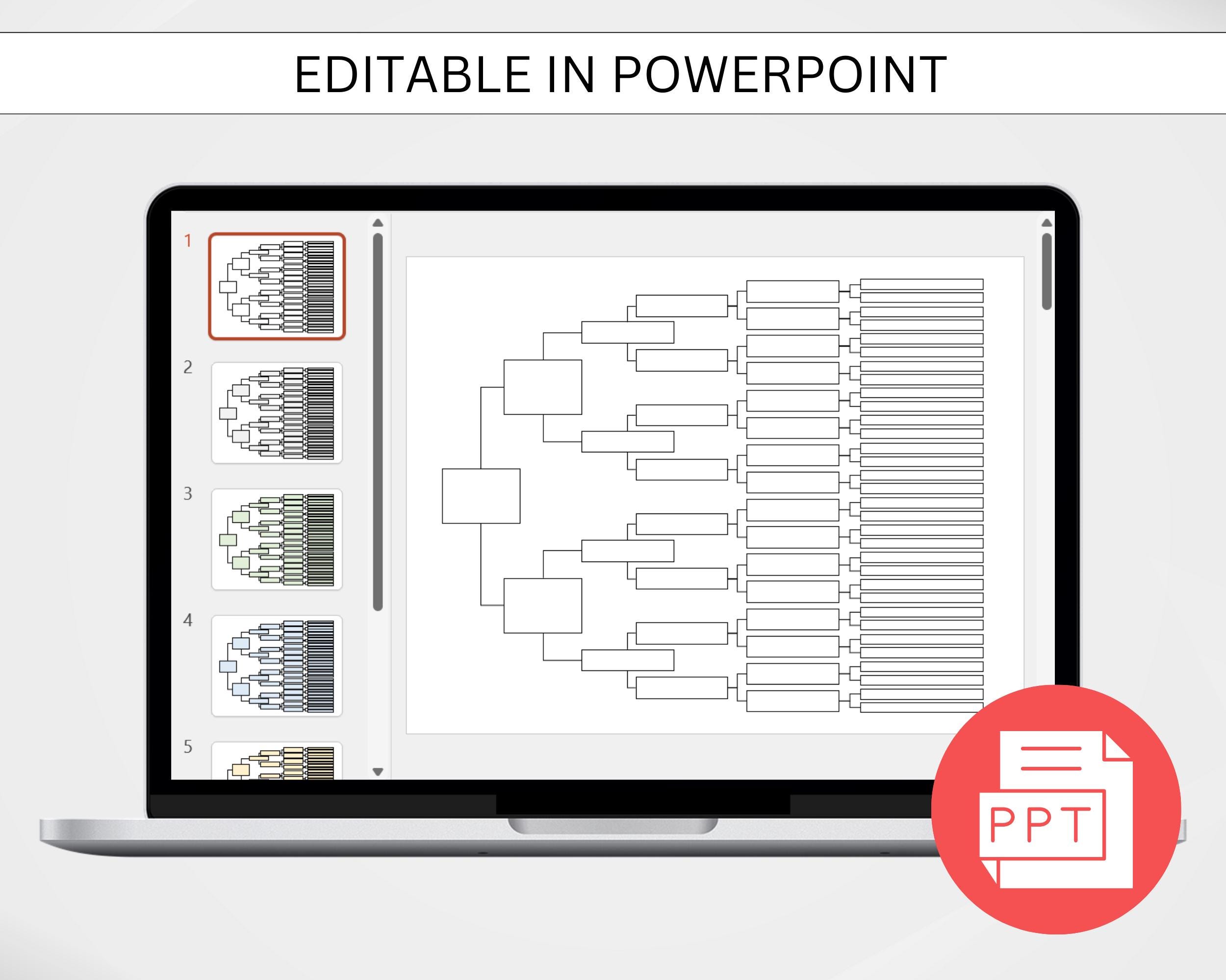 6 Generations Family Tree Chart. Printable Family Tree Templates ...