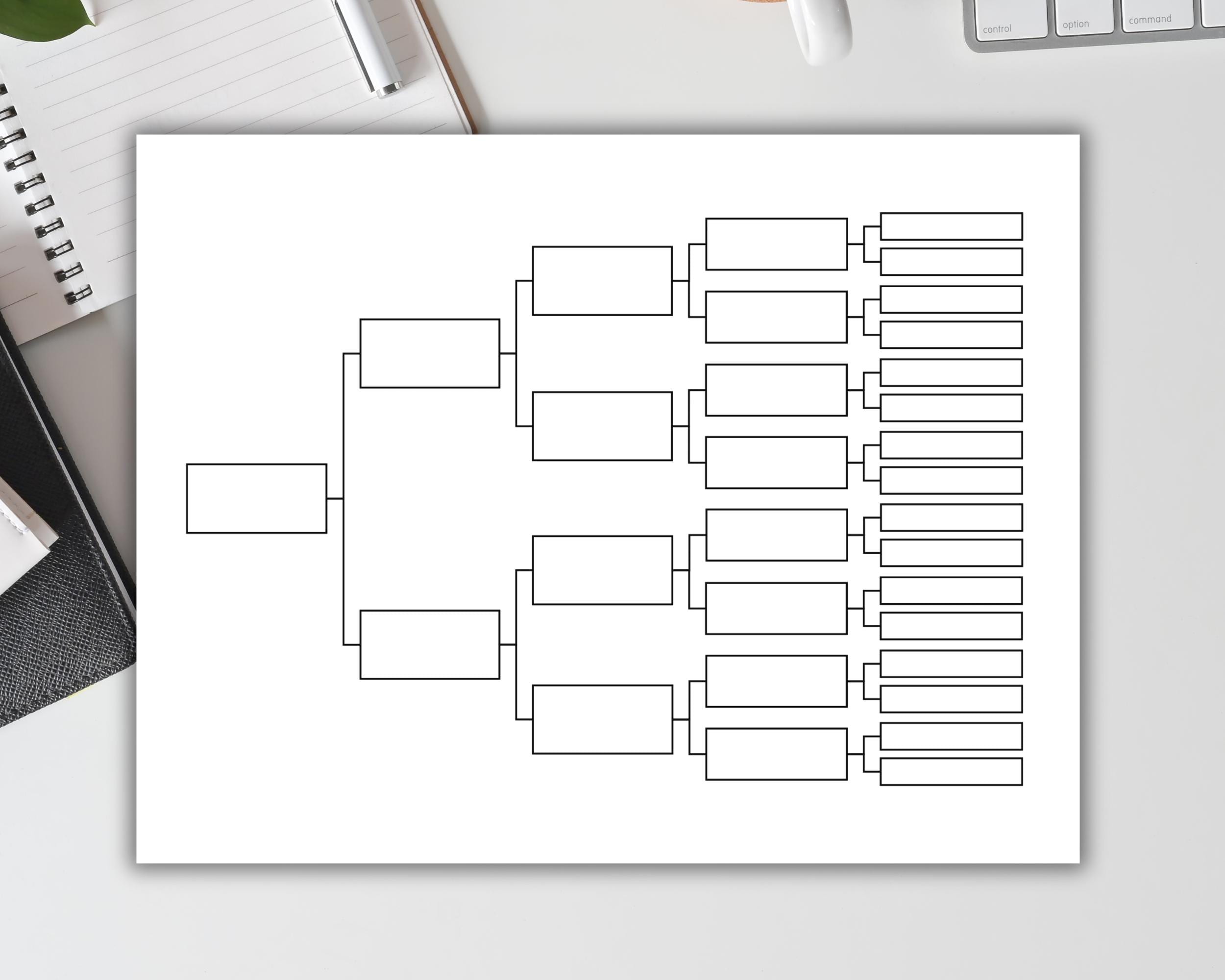 Family Tree Chart 5 Generations Printable. Editable Family Tree ...