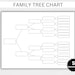 Family Tree Template 5 Generation, Family Tree Chart, Printable for ...