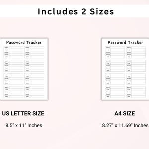 Password Tracker Bundle. Password Log. Password Keeper Sheet. Password ...