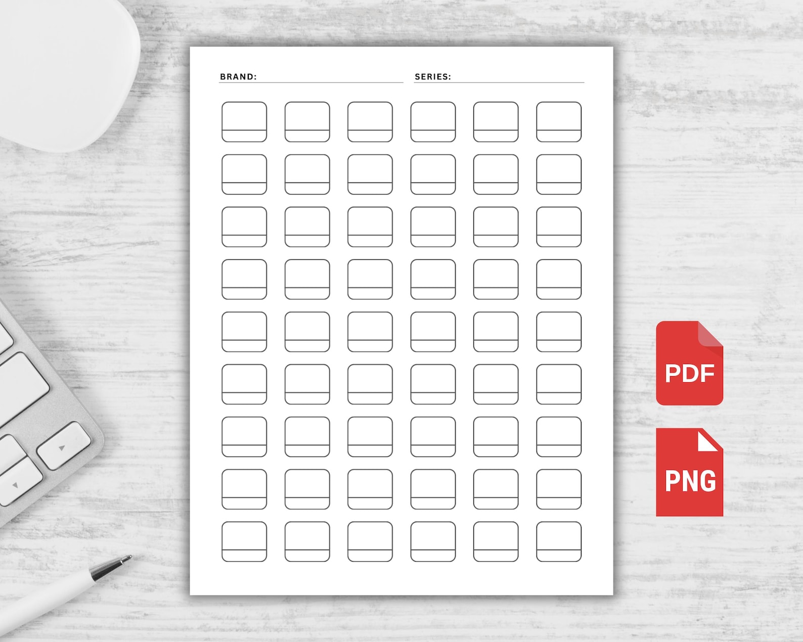 Color Swatch Charts. Swatch Test Template. Blank Color Test. Color ...