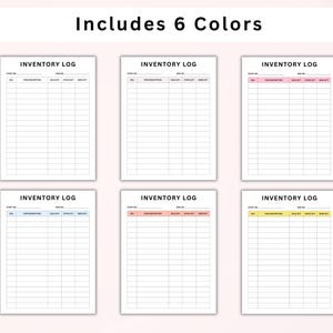 Inventory Tracker Printable PDF, Business Inventory Sheet, Product ...