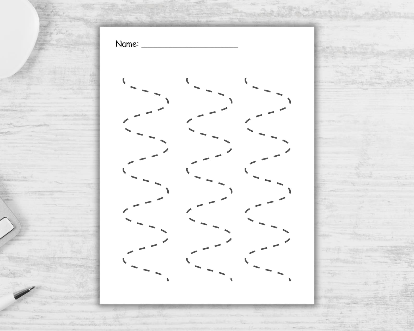 PRINTABLE Preschool Line Tracing Worksheets Lines Trace Pages ...