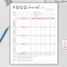 Daily Food Diary. Food Journal. Daily Calorie Tracker. Calorie Counting ...