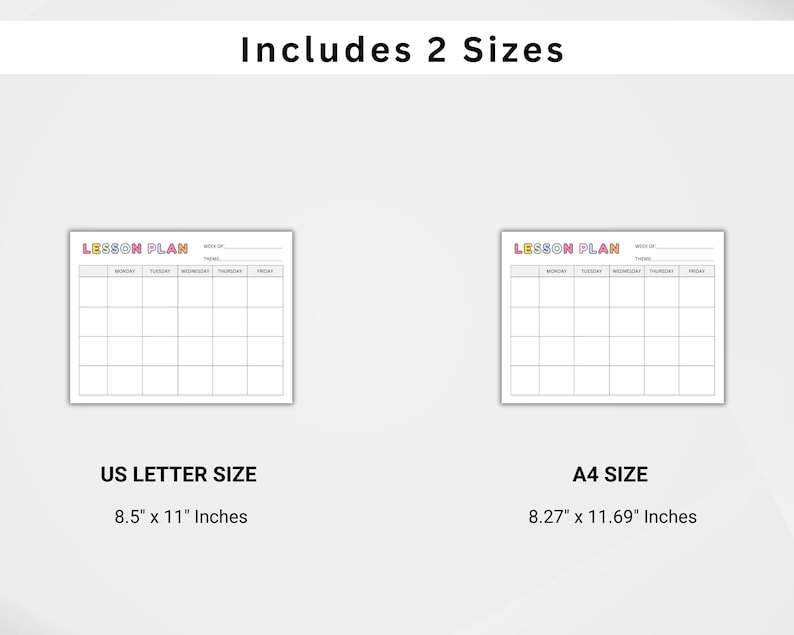 Printable Weekly Lesson Plan. Homeschool Teacher Planner. Daily Lesson ...