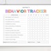 Behavior Tracker for Kids Printable. Good Behavior Chart. Behavior ...