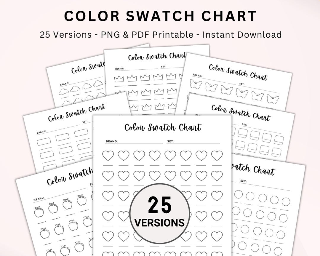Swatch Test PRINTABLE. Color Test. Color Swatch. Marker Set. Marker ...