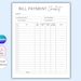 Bill Payment Checklist Tracker. Bill Pay Organizer. Bill Management ...