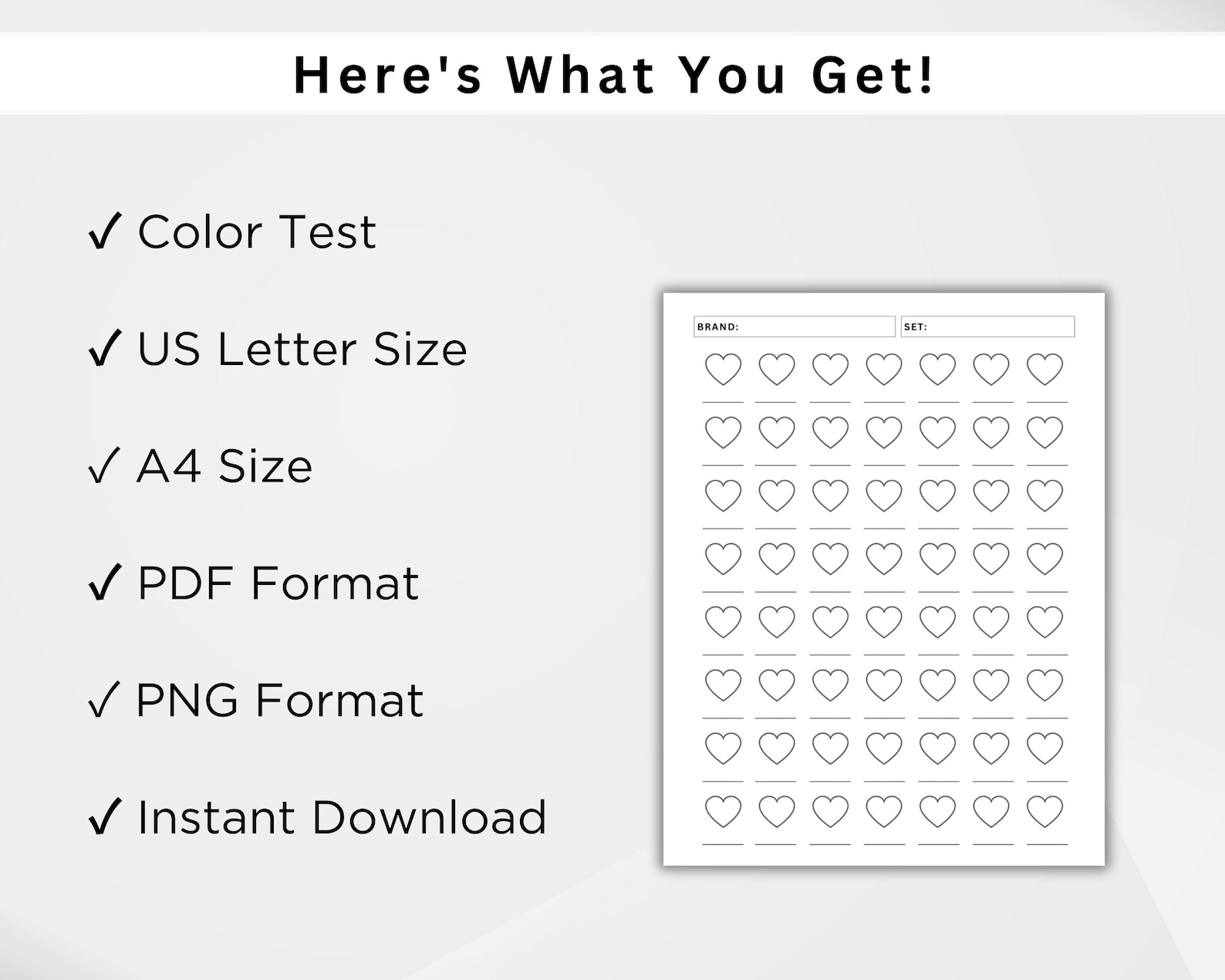 Color Swatch Chart Printable Blank Color Chart Color Swatch Template ...