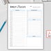Daily Planner Printable. 30 Minute Schedule. Time Blocking PDF. Day ...