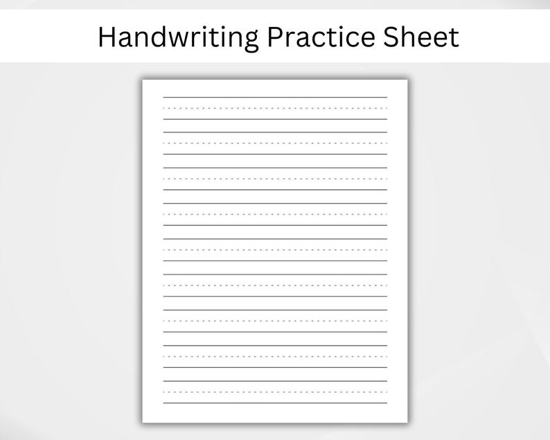 PRINTABLE Handwriting Practice Sheets. Alphabet Writing Practice. ABC ...