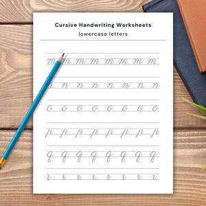 Cursive Handwriting Worksheets. Printable Cursive Worksheets. Uppercase ...