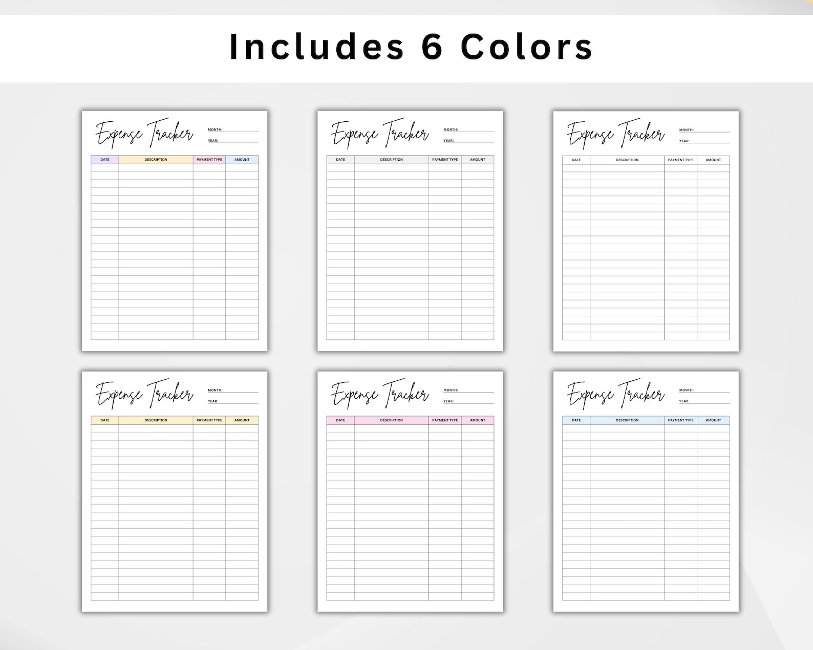 Printable Expense Tracker | Budget Planner PDF | Daily & Monthly ...