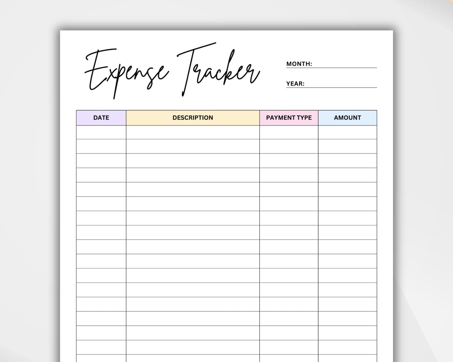Printable Expense Tracker | Budget Planner PDF | Daily & Monthly ...