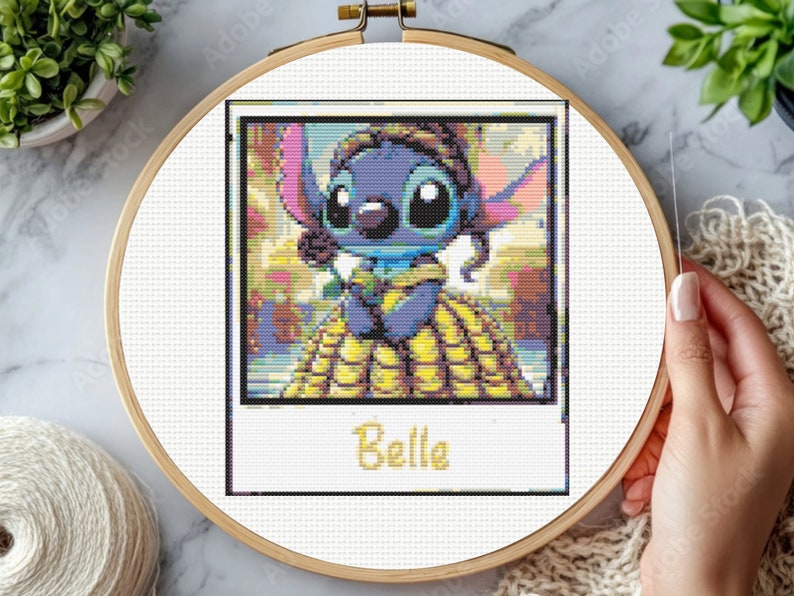 Stitch Cross Stitch Pattern, 3 Princess Stitch Pattern Bundle Set ...