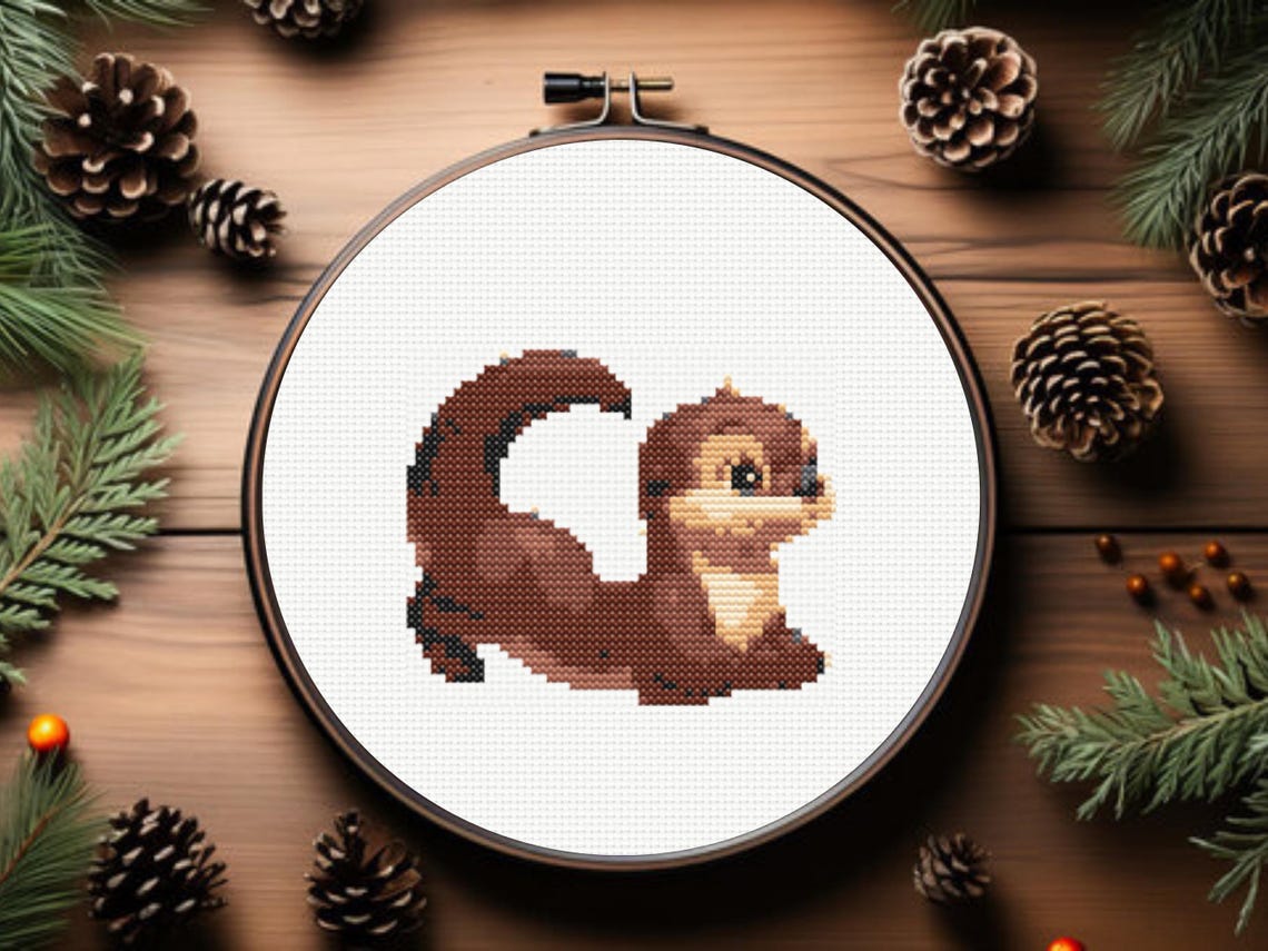Otter Cross Stitch Pattern, 20 Sea Otters Cross Stitch Pattern, Set of ...