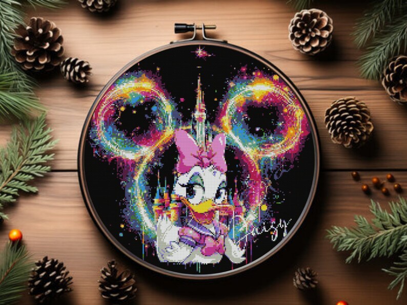 Daisy Duck Cross Stitch Pattern , Instant Download - Etsy Australia