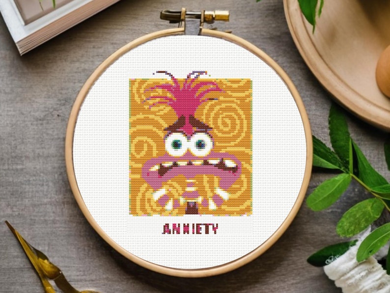 Inside Out Cross Stitch Pattern, 9 Inside Out Characters Bundle Set ...