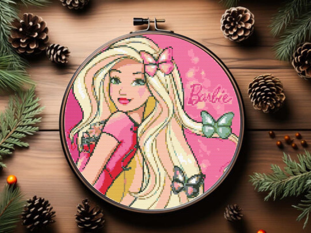 Barbie Cross Stitch Pattern, Instant Download - Etsy
